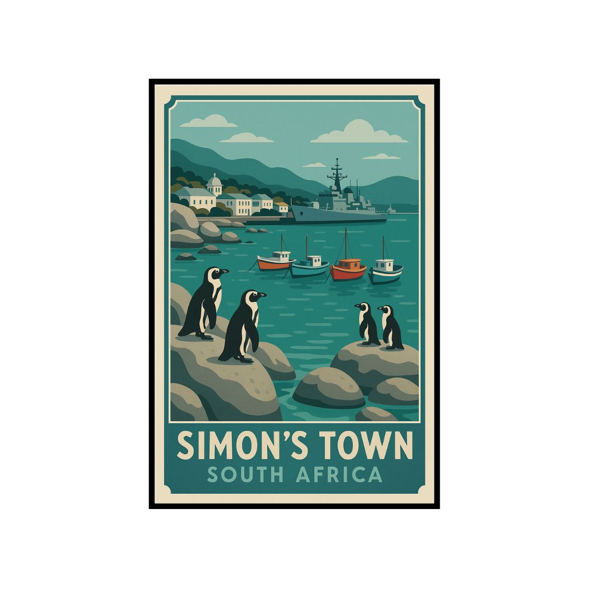 WALL ART | SIMONS TOWN POSTER – The Chairman Homeware and Furniture Co.