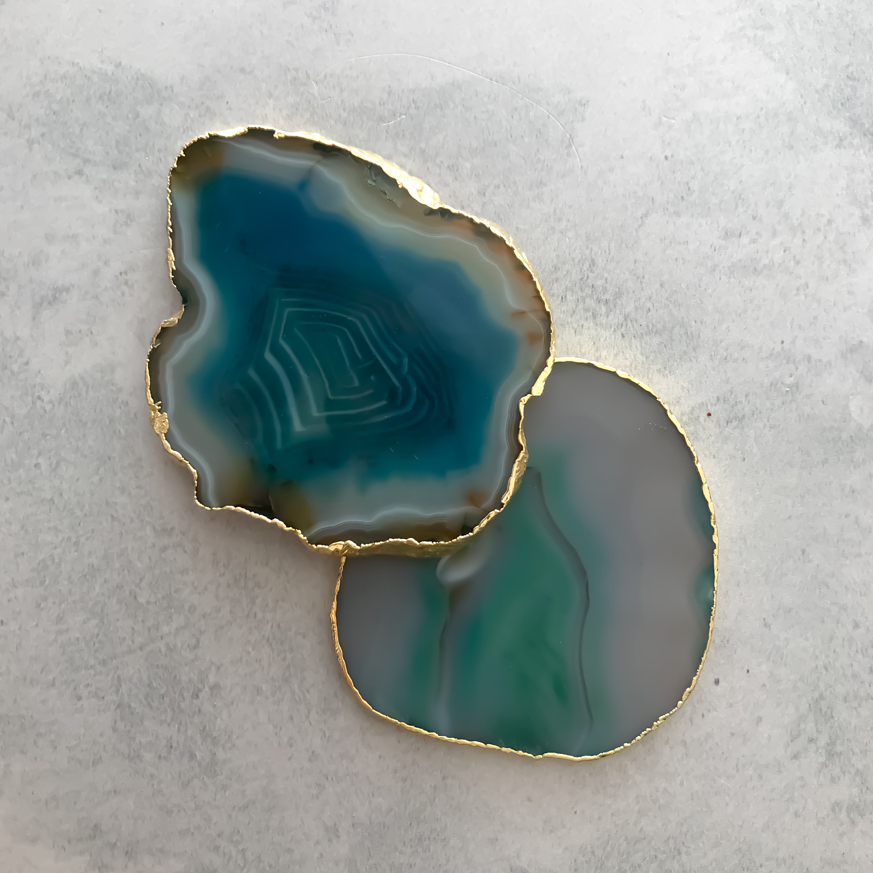 COASTERS | AGATE GREEN | SET of 2 – The Chairman Homeware and Furniture Co.