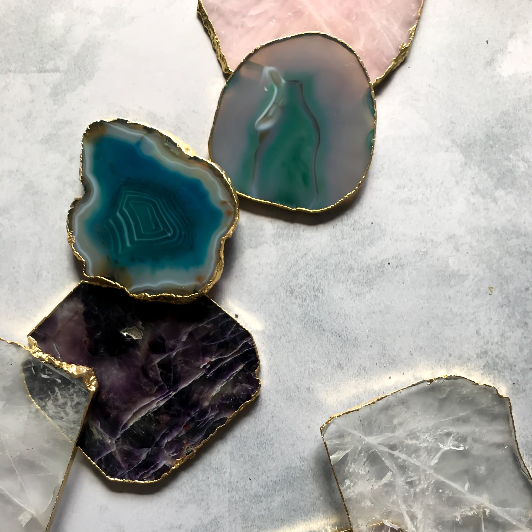 COASTERS | AGATE GREEN | SET of 2 – The Chairman Homeware and Furniture Co.